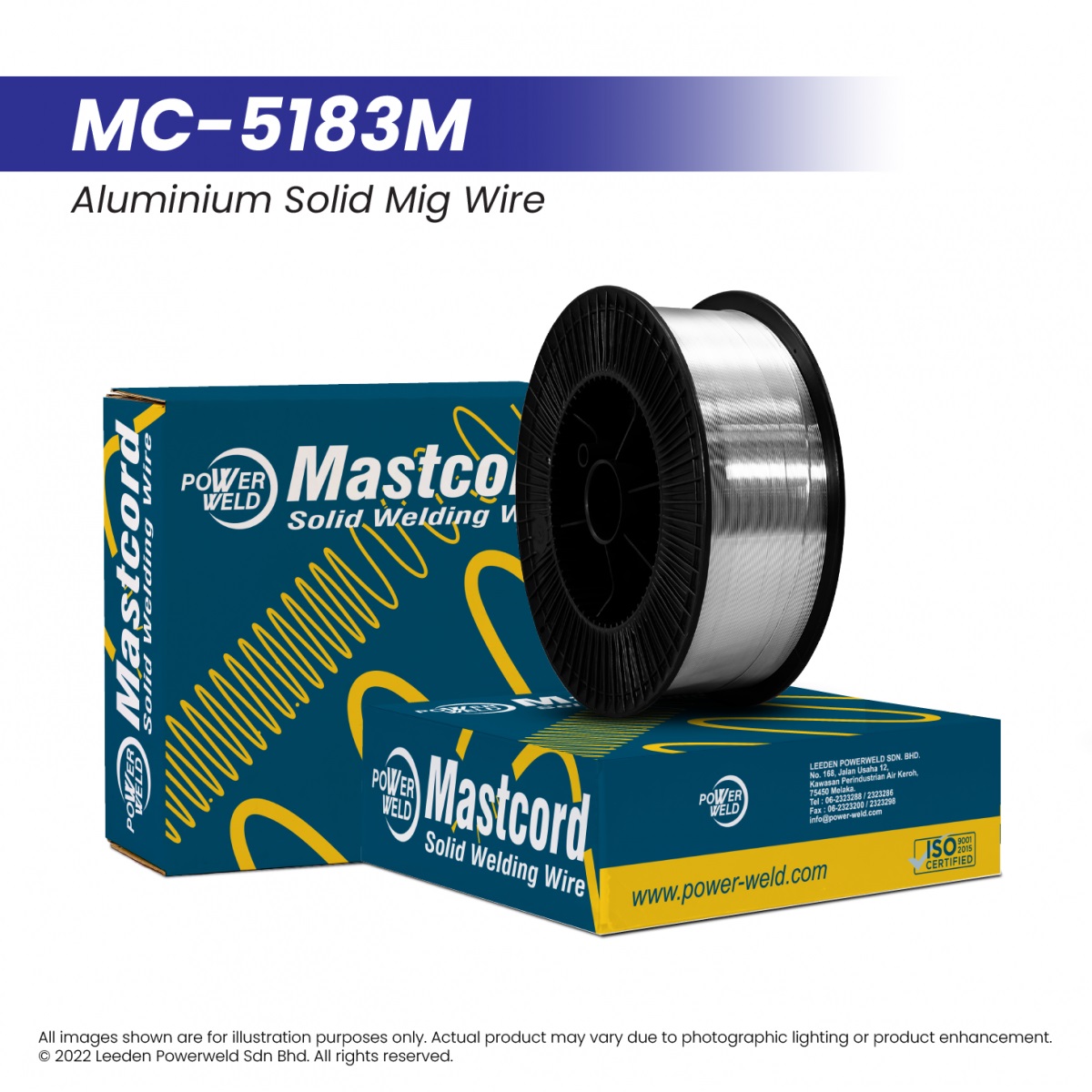 POWERWELD MIG ALUMINIUM SOLID MIG WIRE MC-5183M - Total Equip Trading Sdn Bhd